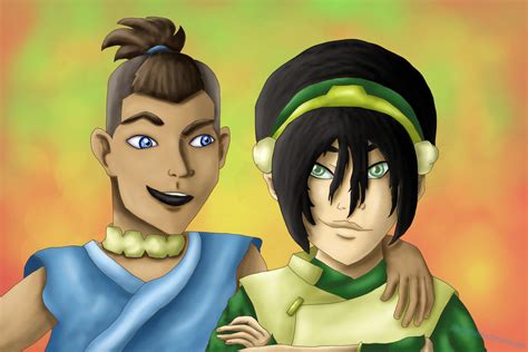 Sokka And Toph By Jellyfishbubblez On DeviantArt