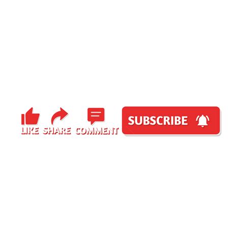 subscribe button with like share and comment like subscribe share