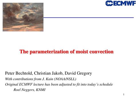 Ppt The Parameterization Of Moist Convection Powerpoint Presentation