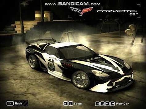 Need For Speed Most Wanted How To Make Cross Corvette C6 Youtube