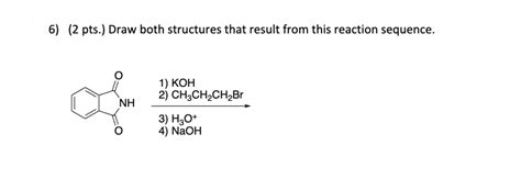 solved 6 2 pts draw both structures that result from