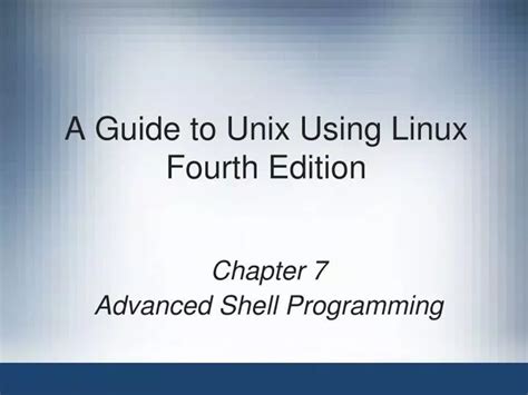 Ppt A Guide To Unix Using Linux Fourth Edition Powerpoint Presentation Id3647384