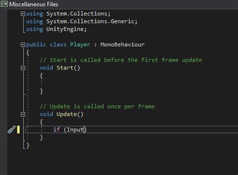 Input Class Does Not Appear In C Script Unity Engine Unity Discussions