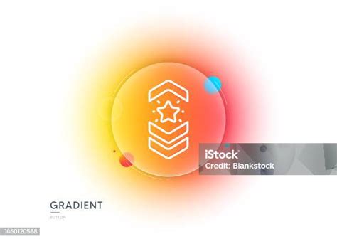 숄더 스트랩 별 선 아이콘입니다 별 수상 표지판 최고 순위 그라디언트 흐림 단추입니다 벡터 Championship에 대한 스톡 벡터 아트 및 기타 이미지 Istock