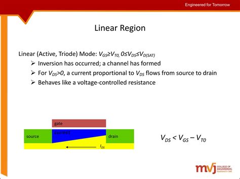Vlsi Mosfet Construction Engineering Ece Ppt