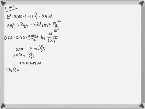 ⏩solved Consider The Following Galvanic Cell Calculate The Ksp
