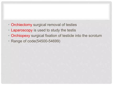 Reproductive System Cpt Coding Pptx Infertility Reproductive Health