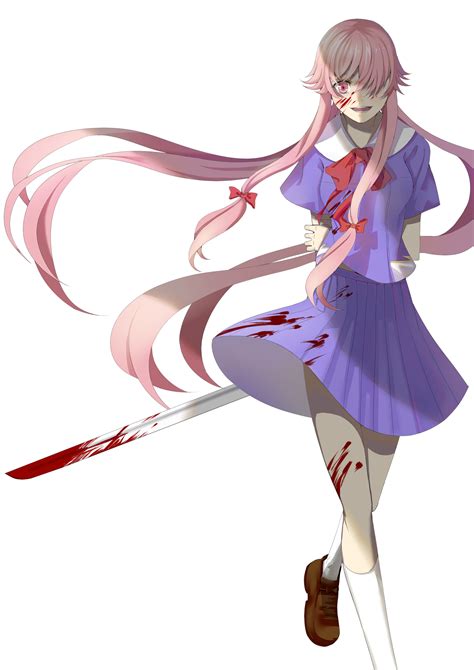 Gasai Yuno Mirai Nikki Drawn By Hangyifan Danbooru