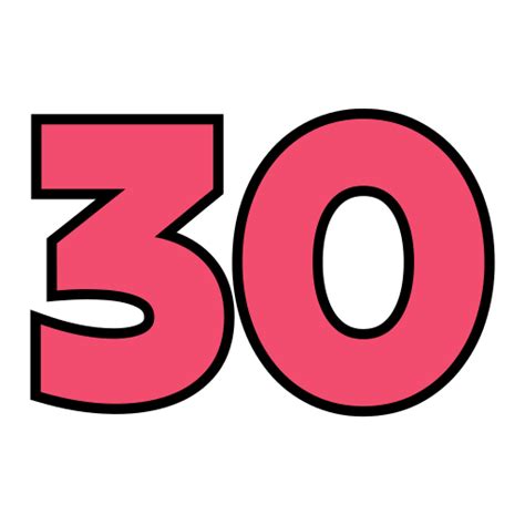 Thirty Generic Color Lineal Color Icon
