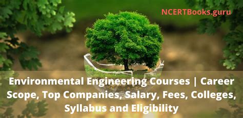 Environmental Engineering Courses Eligibility Exams Colleges
