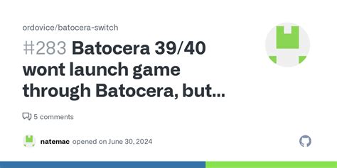 Batocera 39 40 Wont Launch Game Through Batocera But Will Going Directly To The App · Issue