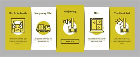 Pvc Window Frames Onboarding Elements Icons Set Vector 17348967 Vector Art At Vecteezy