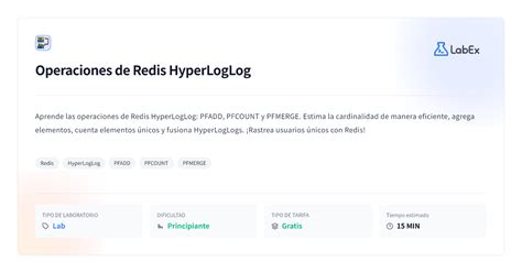 Operaciones De Redis Hyperloglog Labex