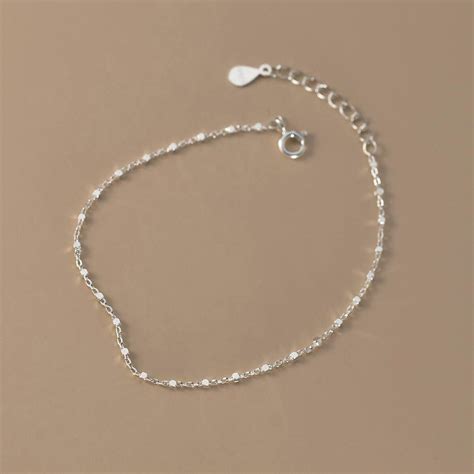 S925 Sterling Silver Cute Cube Thin Bracelet Bangle For Women And Girls