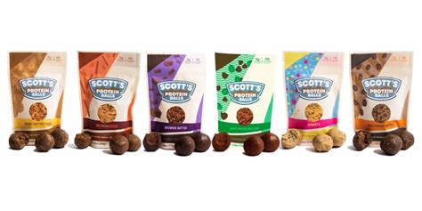 Scotts Protein Balls Refrigerated Plant Based Balls Variety Pack 6 Resealable Bags