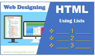 List In HTML OL UL Tags