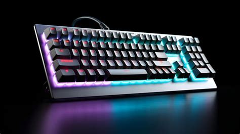 Premium Photo An Ultraresponsive Mechanical Keyboard Boasting Customizable RGB Lighting