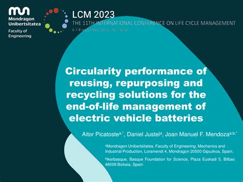 Pdf Circularity Performance Of Reusing Repurposing And Recycling