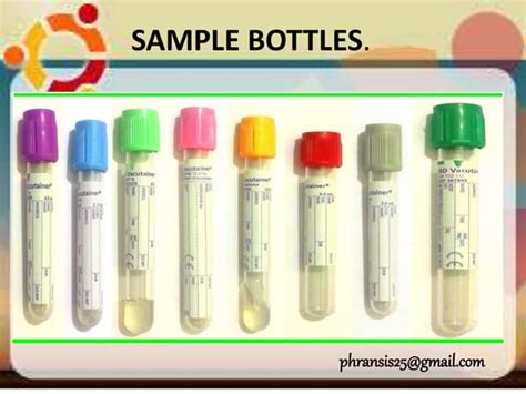 Sample Bottles Ppt