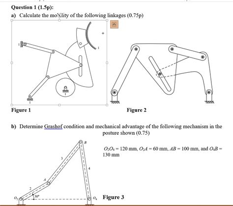 Solved Question 1 15p A Calculate The Mobility Of The Following