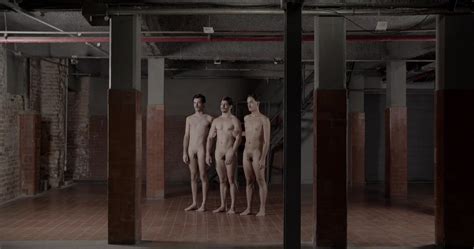 Naked Art Performance By Three Men