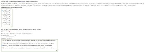Solved State The Null And Alternative Hypotheses Find The