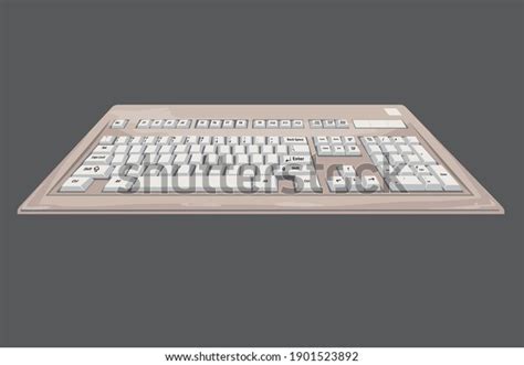 Illustration Computer Keyboard Without Letters Numbers Stock Vector Royalty Free 1901523892