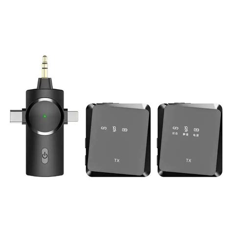 ست میکروفن یقه ای بیسیم مدل AirSky Dual Tx آی ریورشاپ