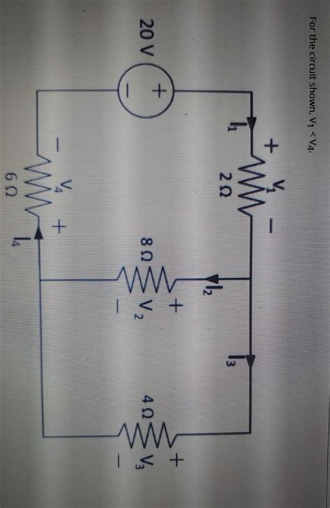 Solved For The Circuit Shown V Chegg Com
