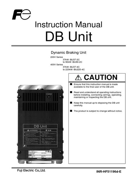 Dynamic Brake Unit Download Free Pdf Power Supply Direct Current