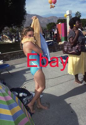 Dana Plato Cute Young Leggy Swimsuit Pose Transparency Slide 461374656