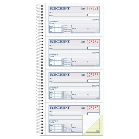 Receipt And Order Books In Forms And Recordkeeping