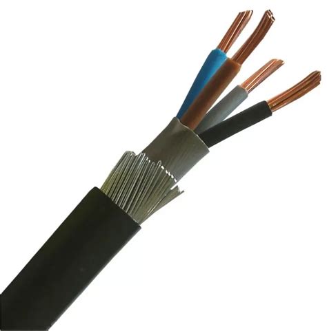 6mm X 4 Core Swa Cable Per Metre 53a Rated Armoured Cable