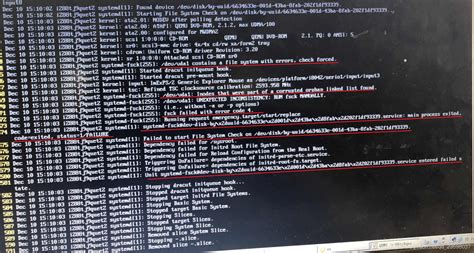 Linux操作系统未正常启动提示entering Emergency Mode Exit The Shell To Continue