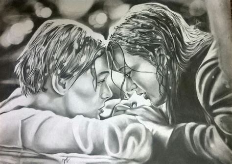 Titanic Jack Drawing Rose Scene