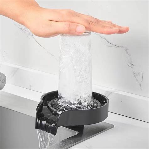 Rince Verre Evier Lave Bouteille Liquide Rincage Vaisselle Nettoyeur