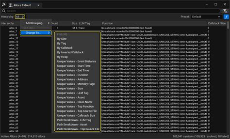 Memory Insights In Unreal Engine Unreal Engine 56 Documentation Epic Developer Community