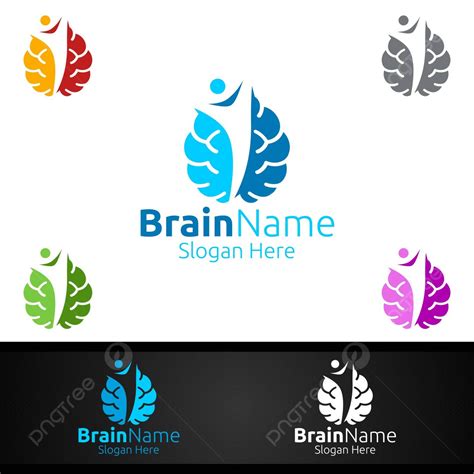 Design Concept A Thinkers Brain Logo Internet Technology Programmer