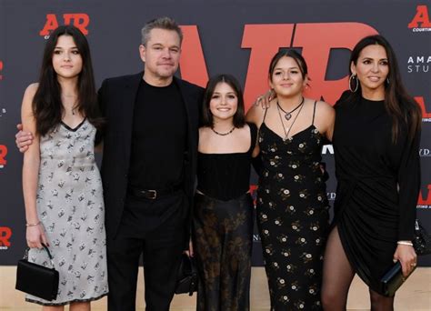 Matt Damons Three Daughters Make Rare Appearance Purewow