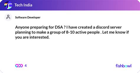 Anyone Preparing For DSA I Have Created A Discor Fishbowl