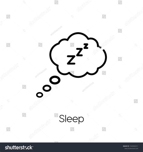 Sleep Comic Bubble Zzz Icon Vector Stock Vector Royalty Free 1549302311 Shutterstock