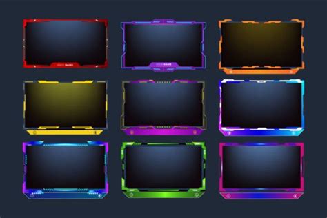 Gaming Screen Panel Overlay Template Graphic By Iftidigital · Creative