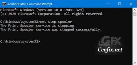 Clear And Restart The Print Spooler
