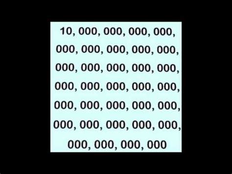 How Long Would It Take To Count To A Googol YouTube