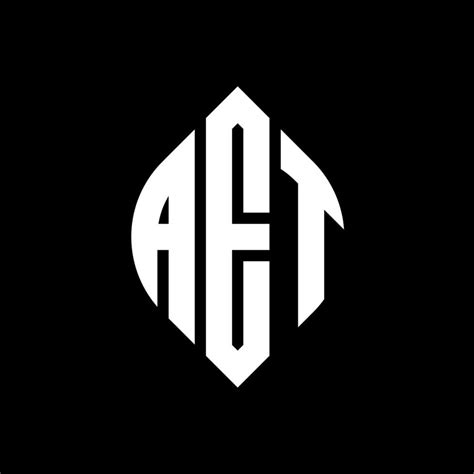 Aet Design De Logotipo De Carta De Círculo Com Forma De Círculo E