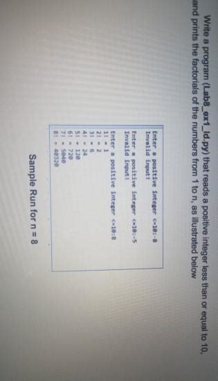 Solved Write A Program Lab8ex1idpy That Reads A