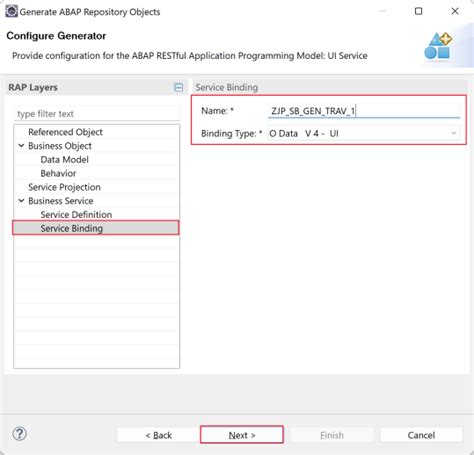 Abap Restful Application Programming Model 8 Rap Generator Wizard