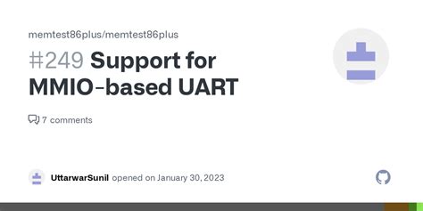 support for mmio based uart · issue 249 · memtest86plus memtest86plus