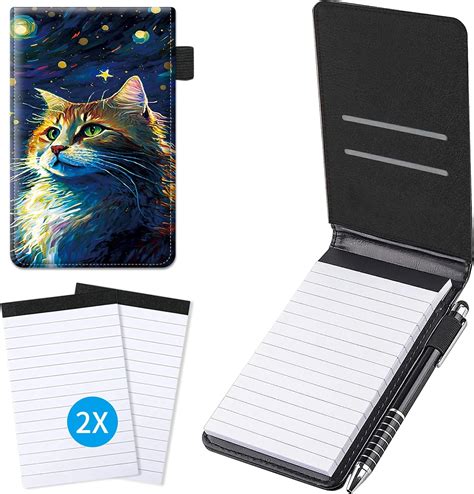 Ryuithdjp Small Memo Pad Notepad With Cats Theme Mini Pocket Notepad Holder 1