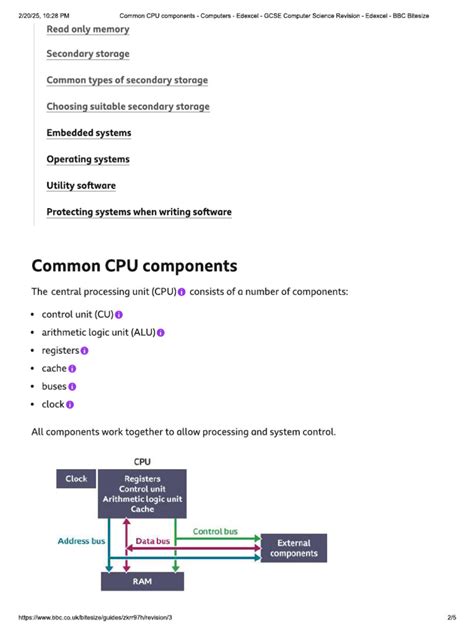 Common Cpu Components Pdf